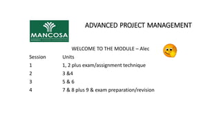 ADVANCED PROJECT MANAGEMENT Units 1-9.pptx
