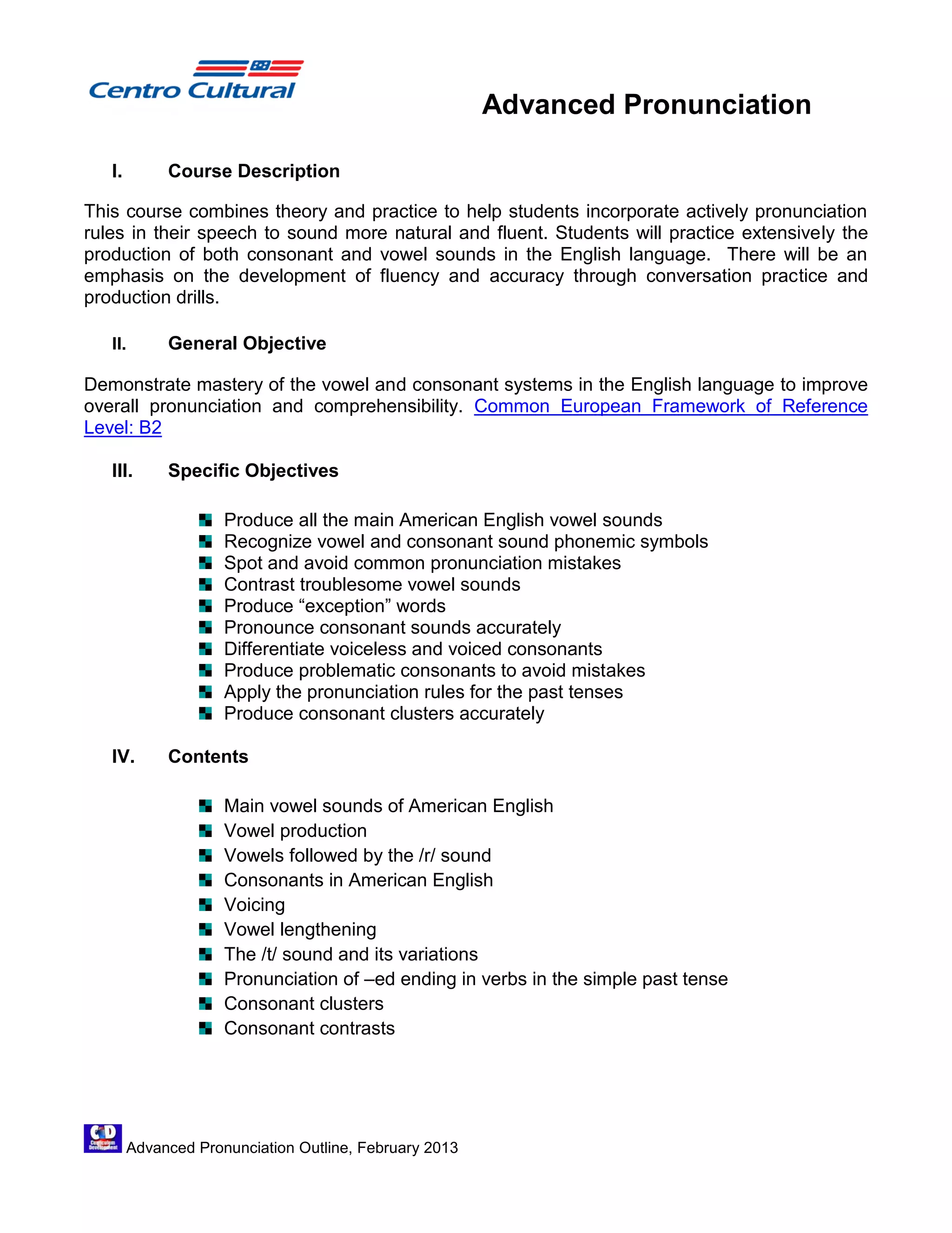 Advanced pronunciation | PDF
