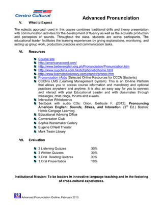 Advanced pronunciation | PDF