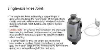 Advanced prosthetic knee joint | PPTX