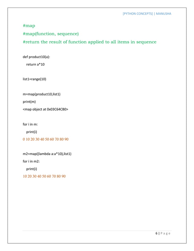 Advanced python concepts | PDF