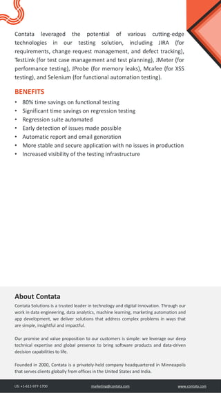 Advanced Qa Testing Solutions For An E Commerce Company Pdf