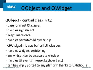 cpp-2013 #18 Qt Part 2 | PPT