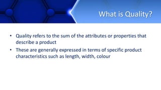 Advanced Quality Control | PPTX