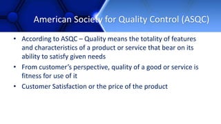 Advanced Quality Control | PPTX