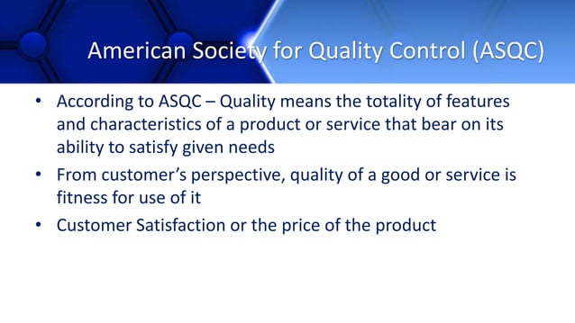 Advanced Quality Control | PPT
