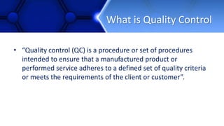 Advanced Quality Control | PPTX