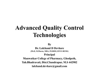 Advanced Quality Control Technologies.pptx