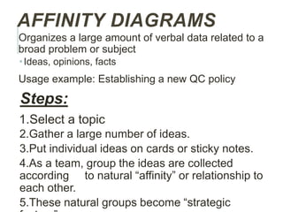 Advanced quality tools | PPT