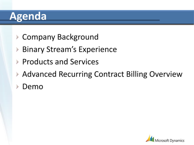 Advanced Recurring Contract Billing | PPT