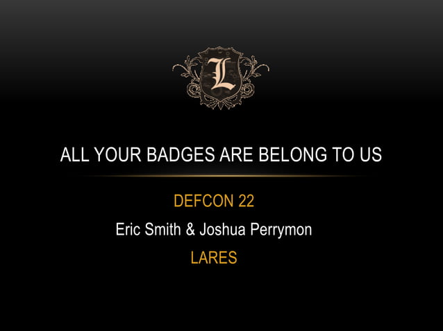 Advanced red teaming all your badges are belong to us | PPT