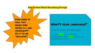 Advanced regular expressions | PDF