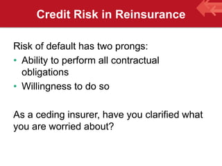 Offshore Reinsurance and Counterparty Credit Risk | PPT
