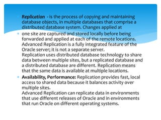 Advanced replication @ SlideShare | PPTX