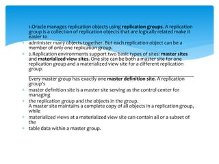 Advanced replication @ SlideShare | PPT