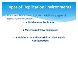 Advanced replication @ SlideShare | PPTX