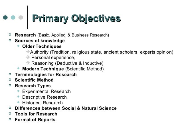 Advanced research methods