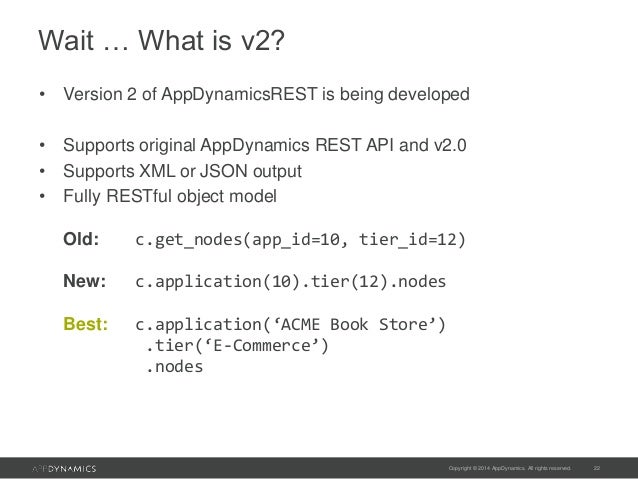Advanced Rest Api Scripting With Appdynamics