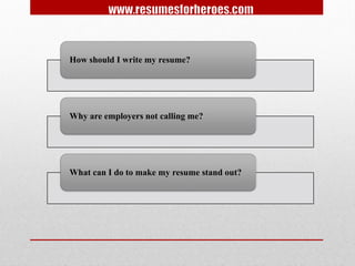 Advanced resume writing strategies | PPT