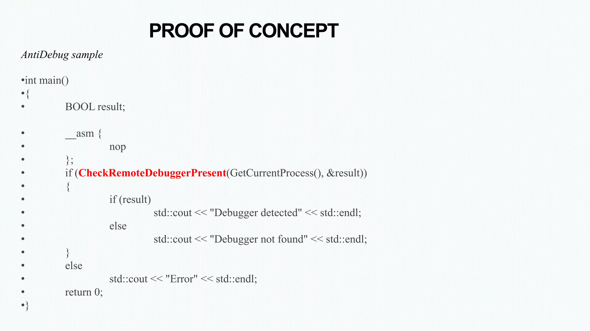 Ievgen Kulyk - Advanced reverse engineering techniques in unpacking | PPT