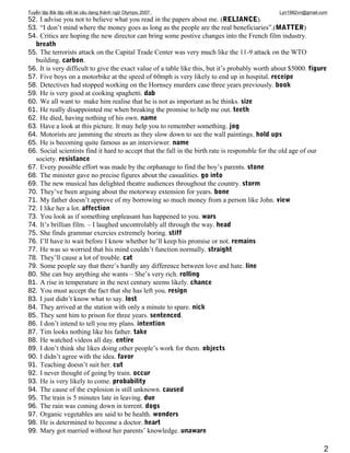 Advanced rewrite exercises with keys | DOC