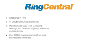Advanced RingCentral API Use Cases | PPT
