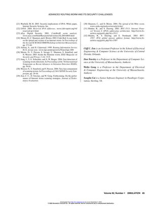 Advanced routing worm and its security challenges | PDF