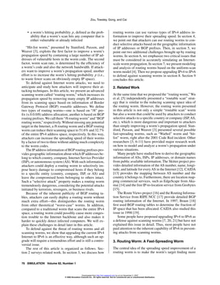 Advanced routing worm and its security challenges | PDF