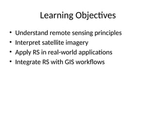 Advanced Remote Sensing Training for GIS Professionals: Principles ...