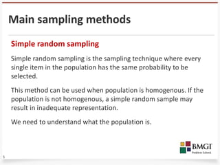Advanced sampling part 1 presentation notes | PDF
