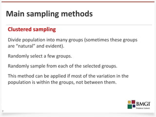 Advanced sampling part 1 presentation notes | PDF