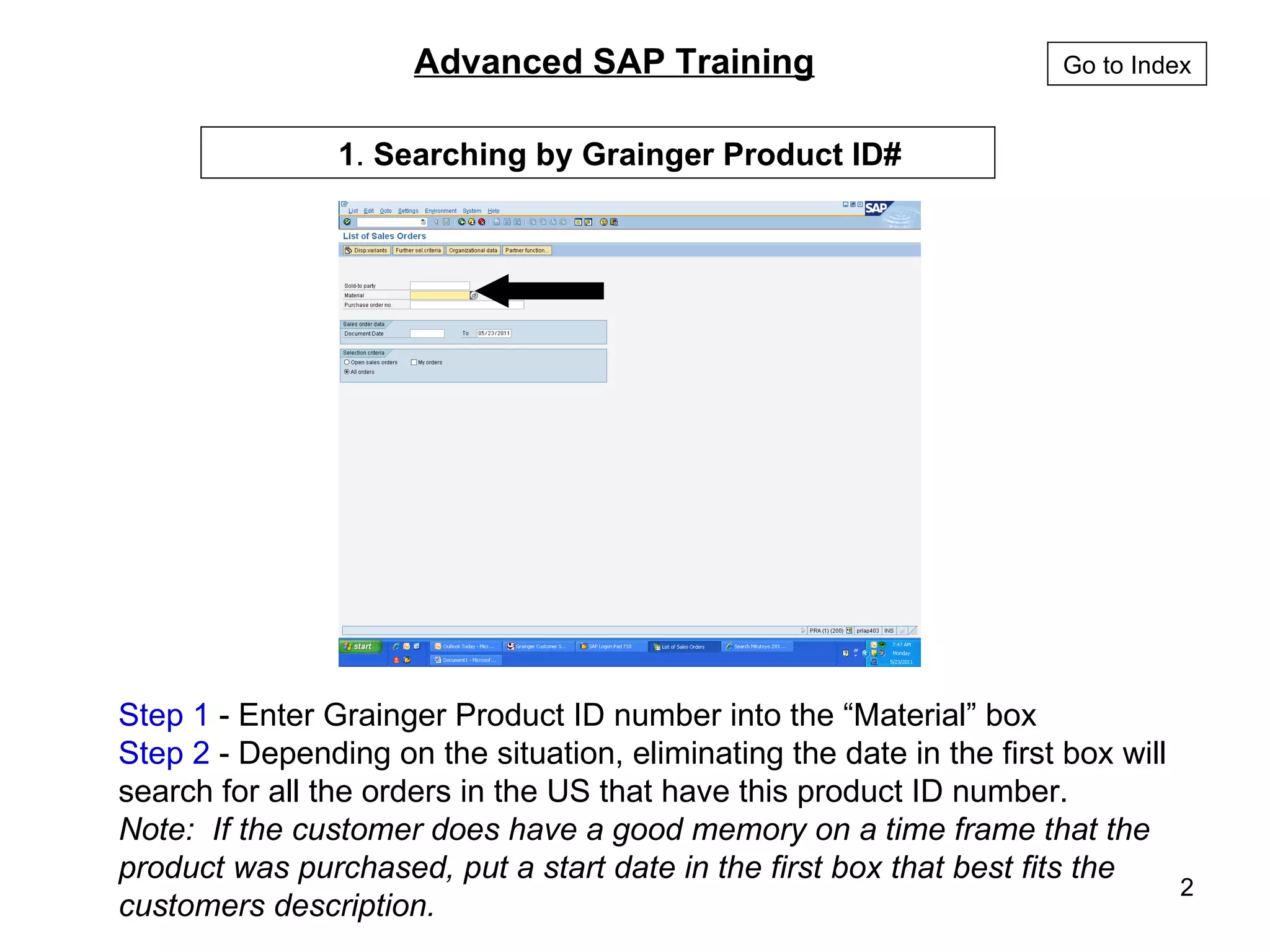 Advanced sap training | PPT