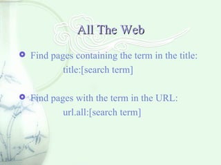 Advanced Internet Searching | PPT