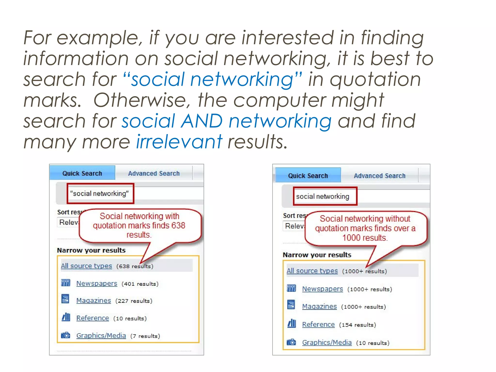 Database Search Techniques | PPT
