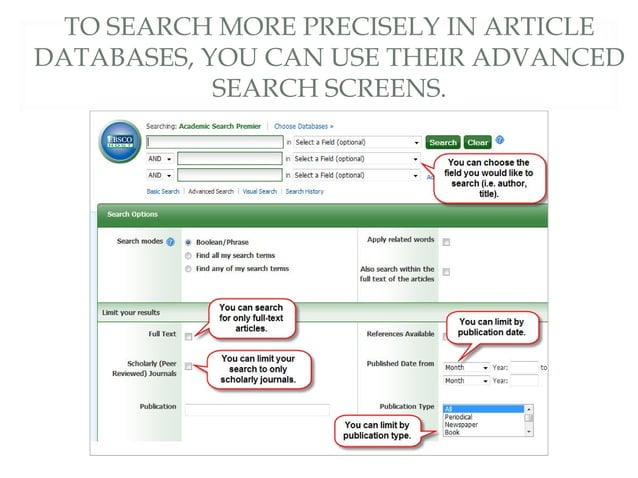 Database Search Techniques | PPT