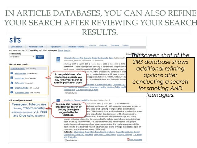 Database Search Techniques | PPT