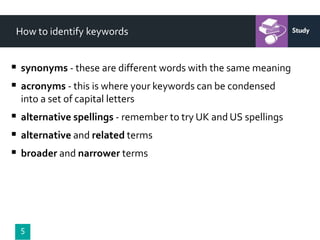 DT5210 - Advanced Search Techniques & Reference Management | PPT