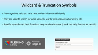 Advanced Search Tools | PPT