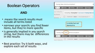 Advanced Search Tools | PPT