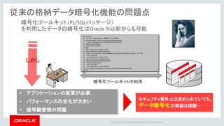 Oracle Advanced Security Transparent Data Encryptionのご紹介 | PPT