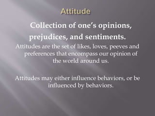 meaning of attitude | PPTX