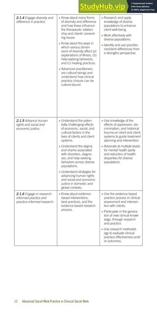 Advanced Social Work Practice In Clinical Social Work | PDF