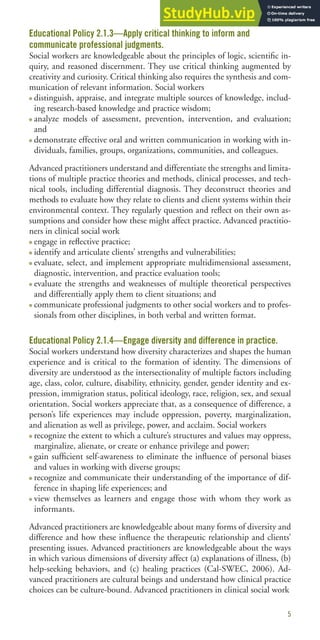 Advanced Social Work Practice In Clinical Social Work | PDF