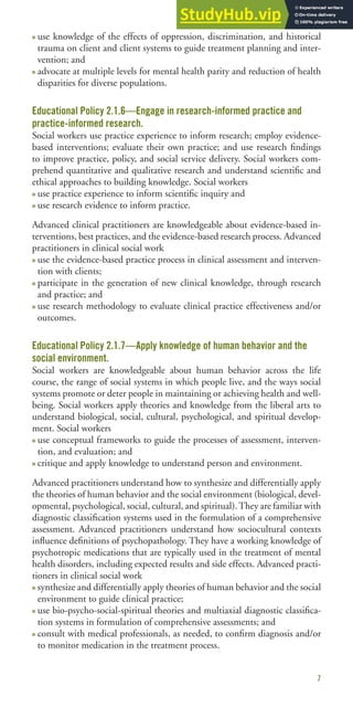 Advanced Social Work Practice In Clinical Social Work | PDF