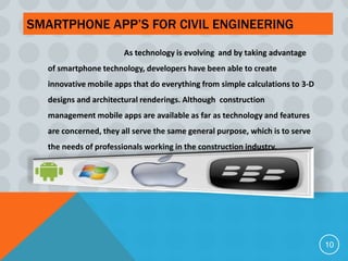 Advanced softwares used in civil engineering | PPTX