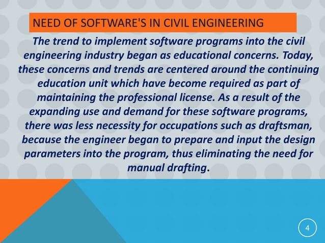 Advanced softwares used in civil engineering | PPTX