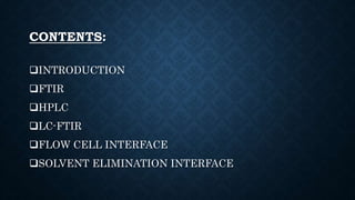 Advanced spectral analysis lc ftir | PPTX