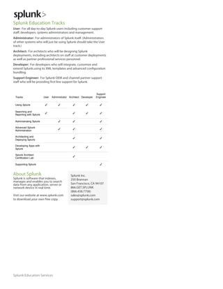 Advanced Splunk Administration | PDF