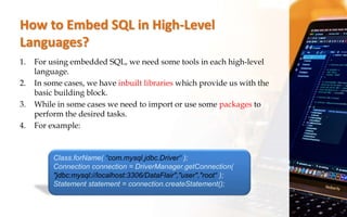 Advanced SQL | PPTX
