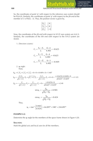 Advanced Structural Analysis With MATLAB | PDF